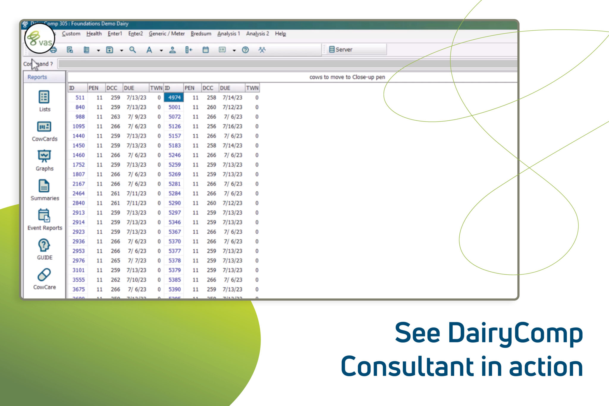 DairyComp Consultant | Software for Consulting Professionals - VAS
